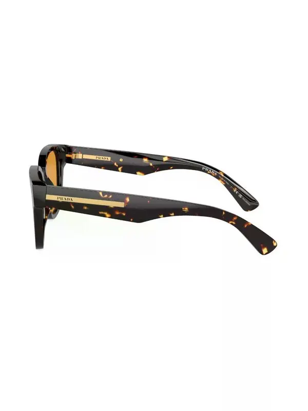Prada Tortoiseshell-effect D-frame Sunglasses