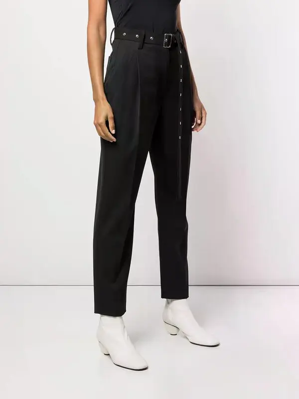 Proenza Schouler Cropped Suiting Carrot Leg Trousers