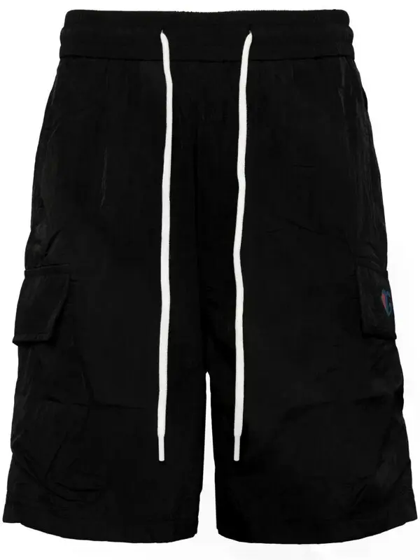 GROUND ZERO Logo-print Drawstring Shorts