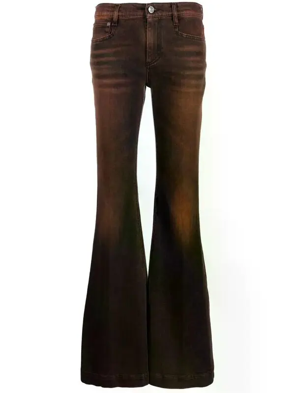 Roberto Cavalli Acid-wash Flared Jeans