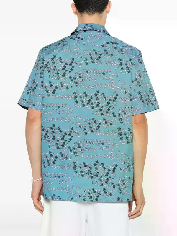 Paul Smith Jasmine-print Short-sleeve Shirt