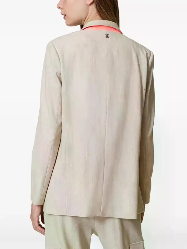 TWINSET Mélange-effect Double-breasted Blazer