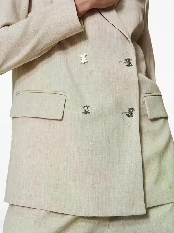 TWINSET Mélange-effect Double-breasted Blazer