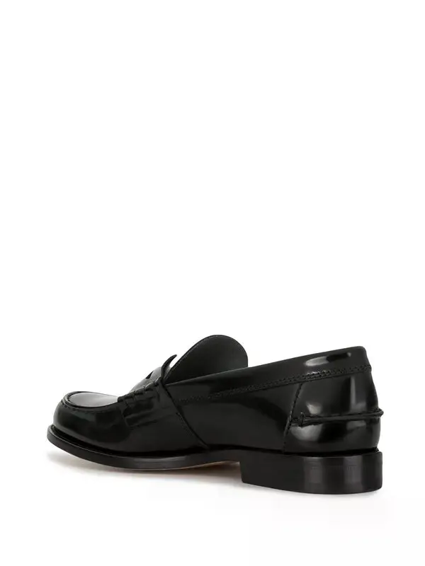 TOD'S Leather Loafers - Black