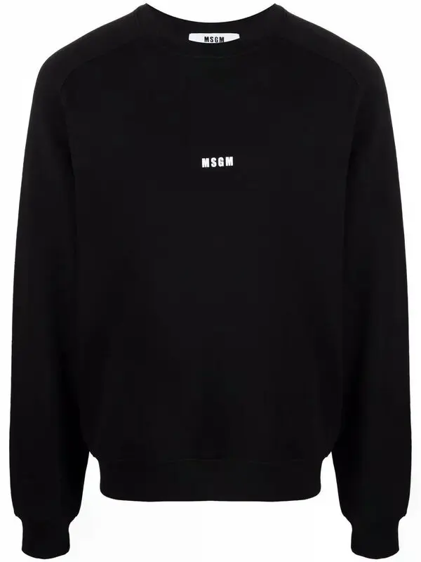 MSGM Logo Print Sweatshirt - Black