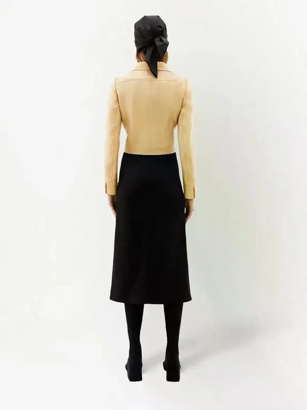 COURREGES Zip-up Vinyl Jacket - Neutrals