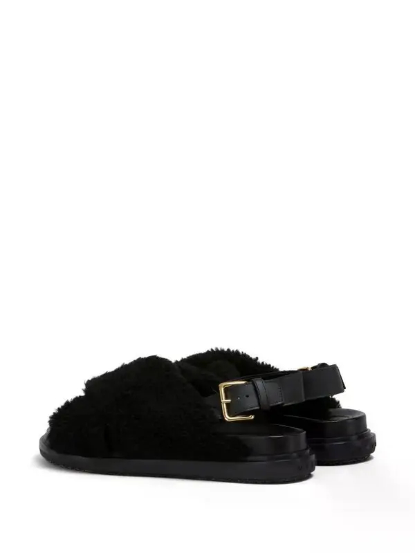 Marni Fussbett Shearling Sandals