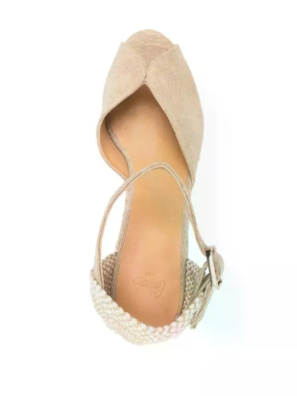 CastaÑer 110mm Bianca Wedge Espadrilles