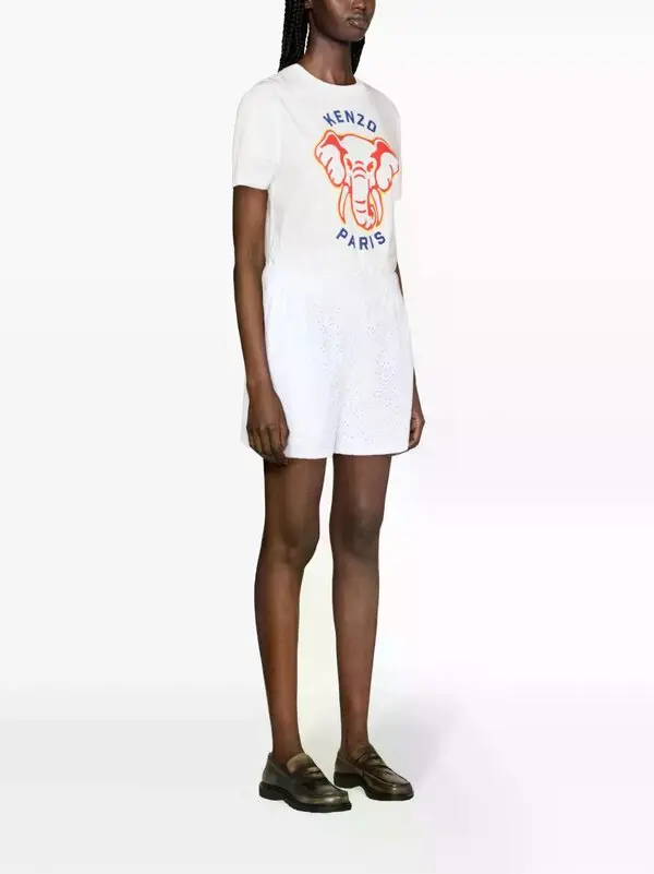 Kenzo Broderie-anglaise High-rise Short Shorts