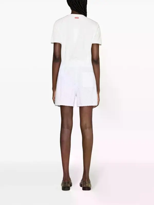 Kenzo Broderie-anglaise High-rise Short Shorts
