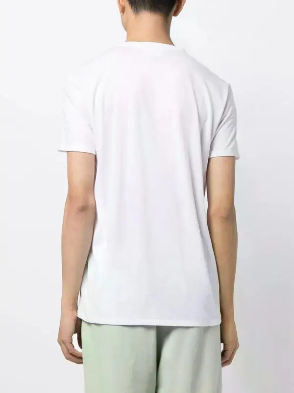 Lacoste Logo-patch V-neck Cotton T-shirt