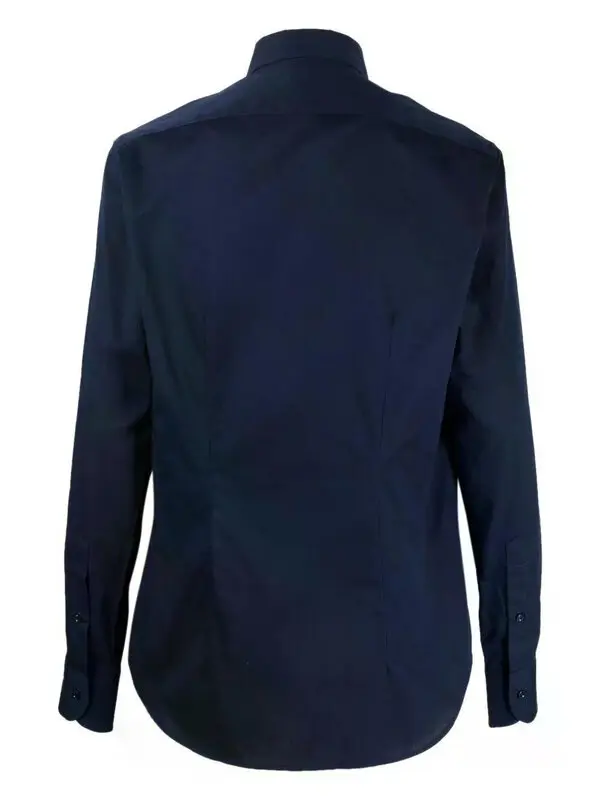 ORIAN Long-sleeve Button-up Shirt - Blue