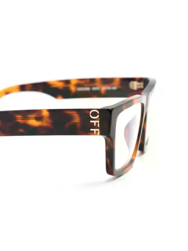 Off-White Optical Style 46 Square-frame Glasses - Brown