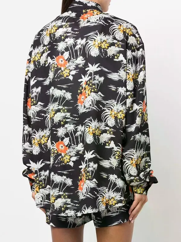RtA Sierra Floral Print Silk Shirt