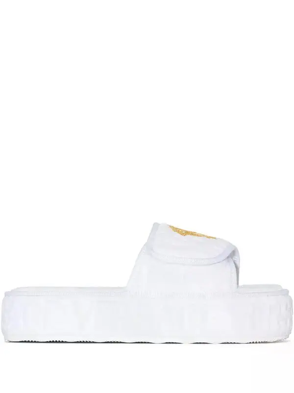 Versace Medusa Head Platform Slippers