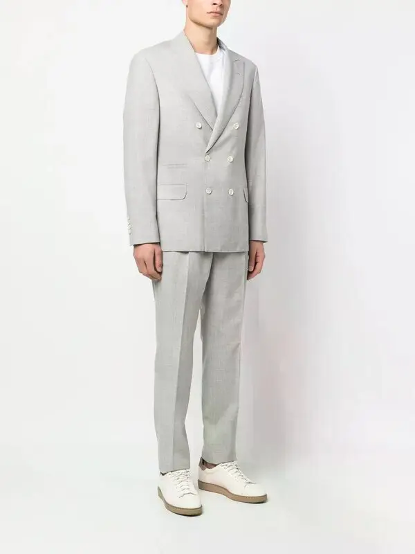 Brunello Cucinelli Double-breasted Two-piece Suit - Grey