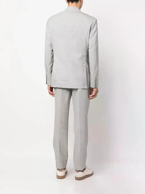 Brunello Cucinelli Double-breasted Two-piece Suit - Grey