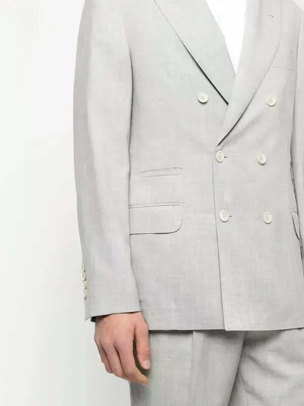 Brunello Cucinelli Double-breasted Two-piece Suit - Grey