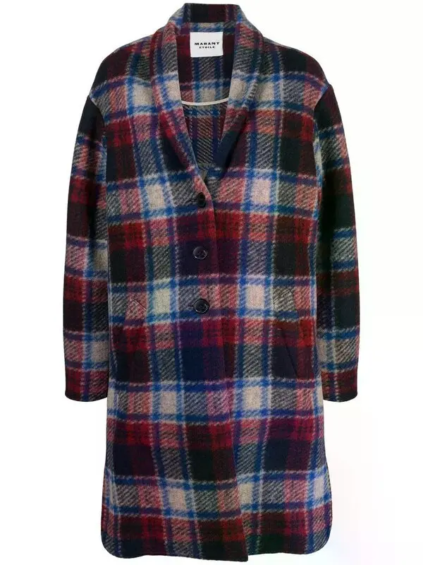 MARANT ETOILE Gabriel Checked Coat