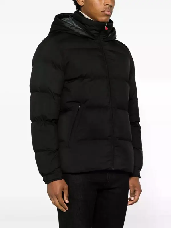 Kiton Logo-patch Quilted Hooded Jacket