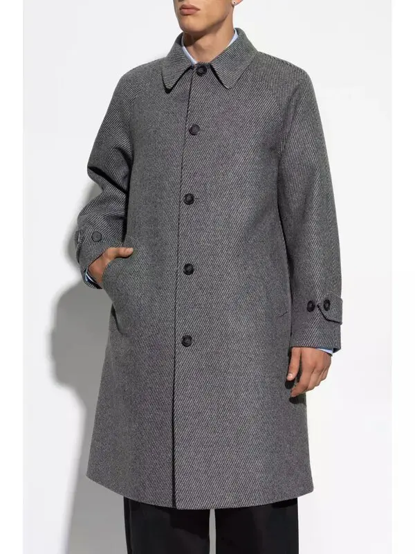 Officine Générale Single-breasted Wool-blend Coat