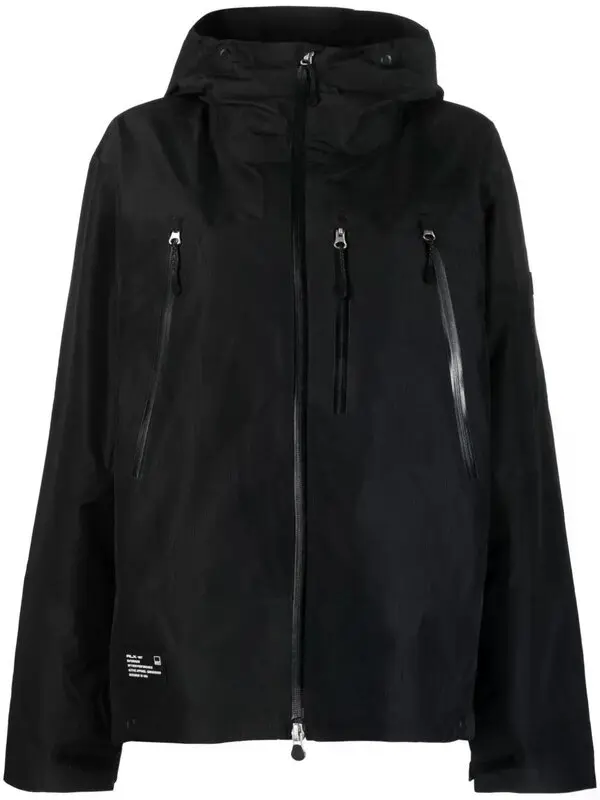 Rlx Ralph Lauren Hooded Windbreaker Jacket With Logo Detail