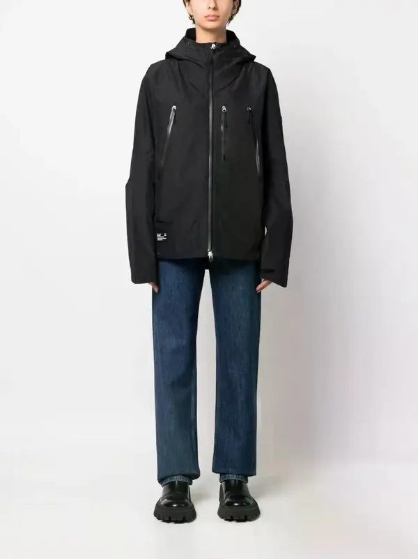 Rlx Ralph Lauren Hooded Windbreaker Jacket With Logo Detail
