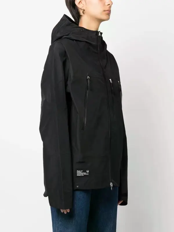 Rlx Ralph Lauren Hooded Windbreaker Jacket With Logo Detail