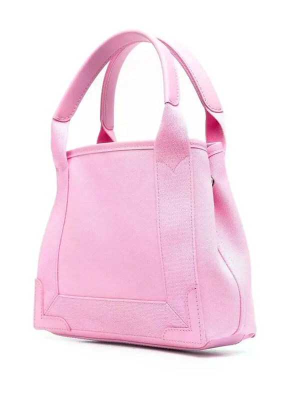 Balenciaga Logo-print Canvas Tote - Pink