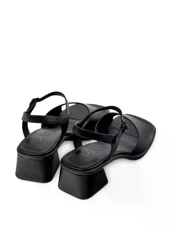 Camper Kora Buckle Sandals - Black