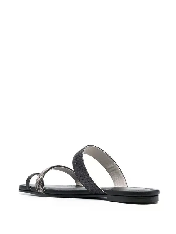 Fabiana Filippi 15mm Open-toe Leather Mules