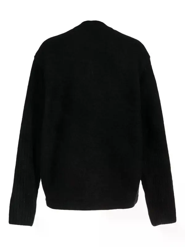 Isabel Benenato Paneled Button-down Cardigan