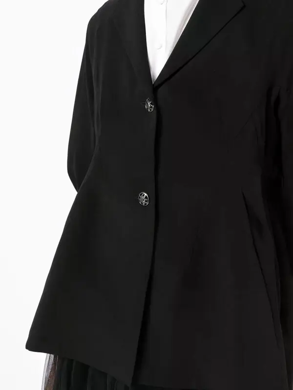 Shiatzy Chen Spread-collar Single-breasted Jacket