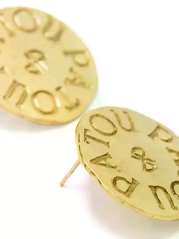 PATOU Logo-engraved Coin Earrings