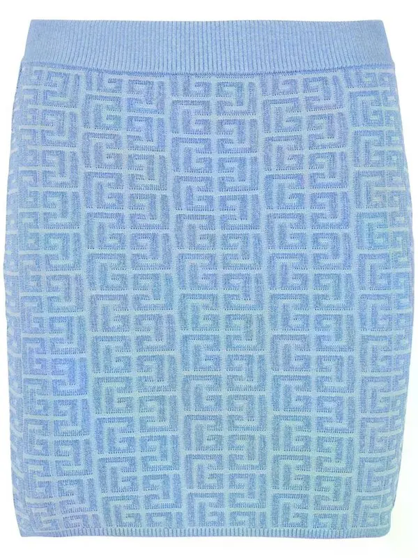 Balmain Labyrinth-jacquard Skirt
