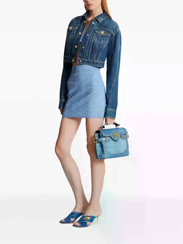 Balmain Labyrinth-jacquard Skirt