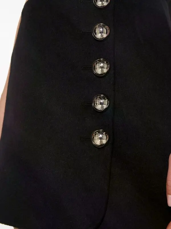 Emilio Pucci Side-button Fastening Wool Miniskirt