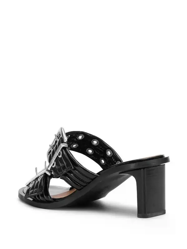 GANNI Belted Buckled Sandals