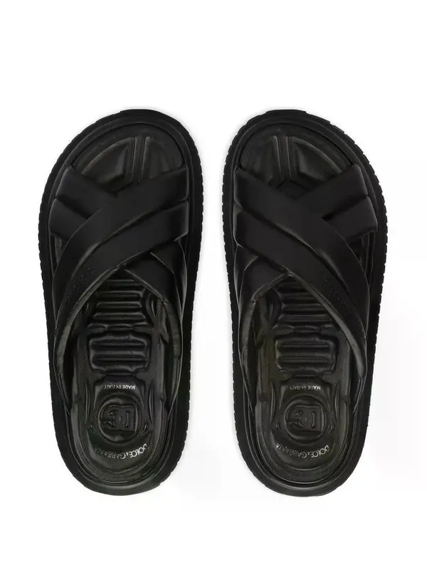 Dolce & Gabbana Crossover-strap Flat Sandals