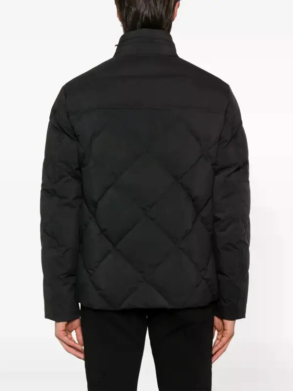 Canali Quilted Goose Down Jacket - Black