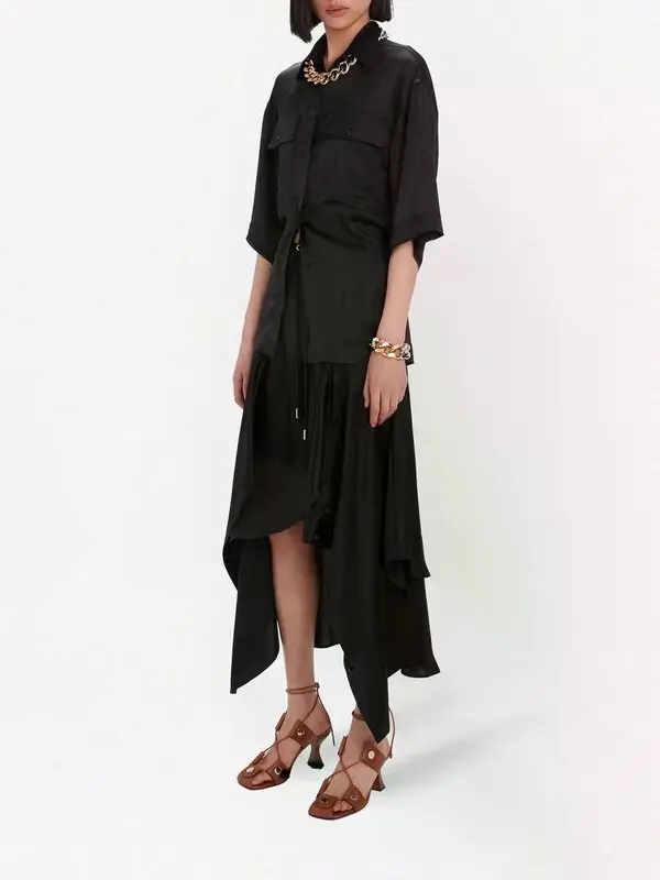 JW Anderson Layered Asymmetric Midi Skirt