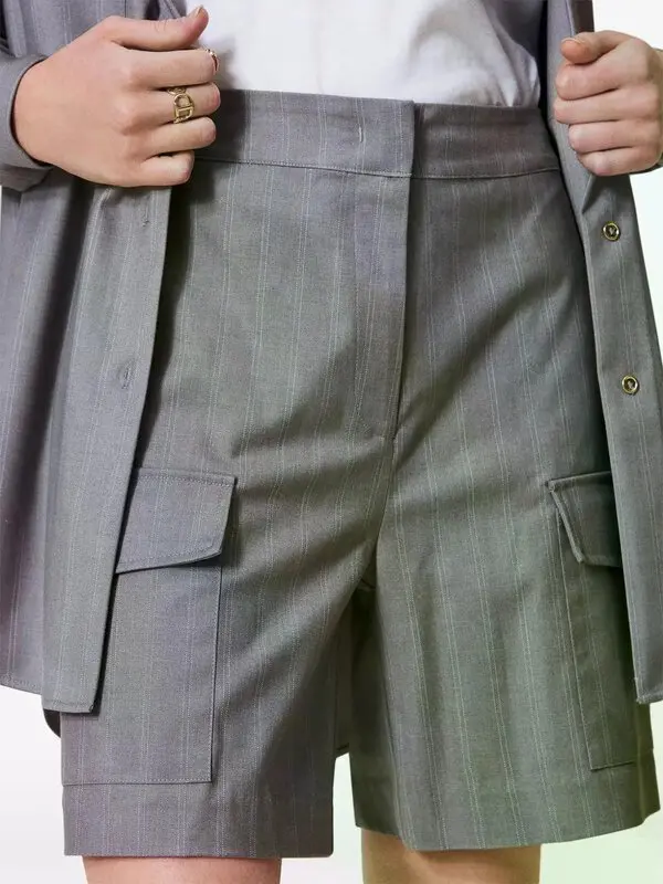 TWINSET Pinstripe Bermuda Shorts
