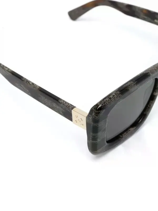 RETROSUPERFUTURE Tortoiseshell-effect Rectangle-frame Sunglasses