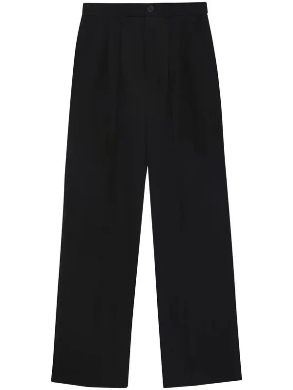 ANINE BING Carrie Wide-leg Wool Trousers
