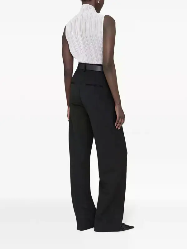 ANINE BING Carrie Wide-leg Wool Trousers