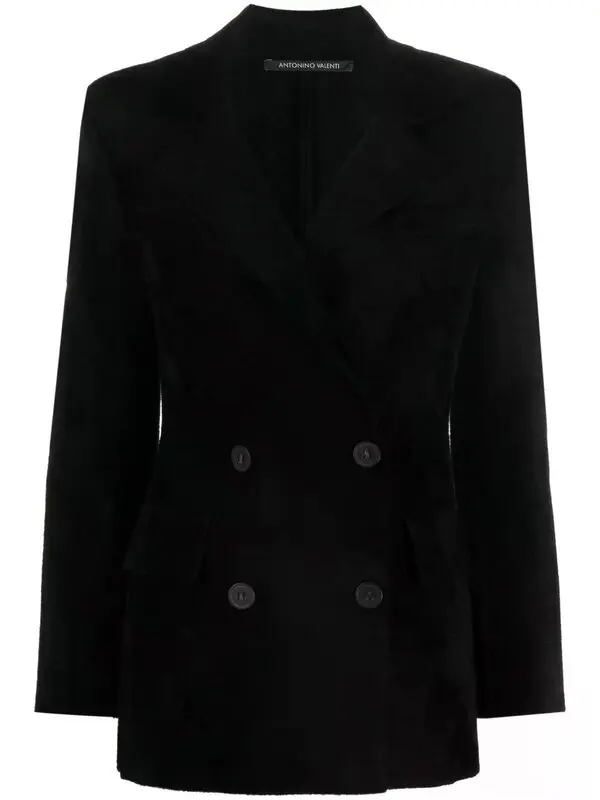 ANTONINO VALENTI Notched-lapel Double-breasted Blazer