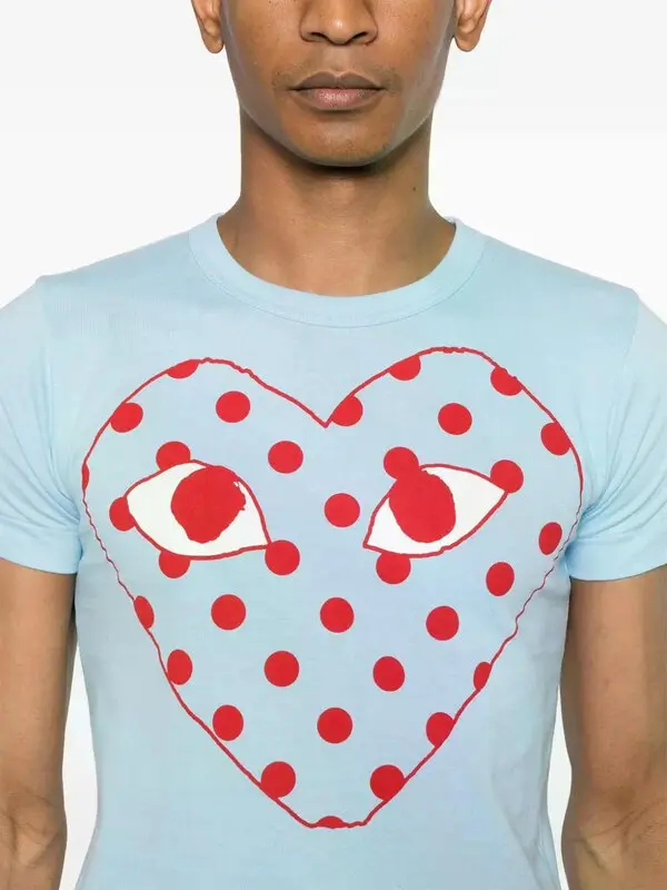 Play Comme Des Garcon Heart-print T-shirt