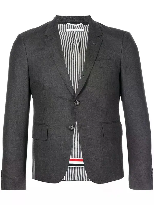 Thom Browne Super 120s Single-breasted Blazer - Grey