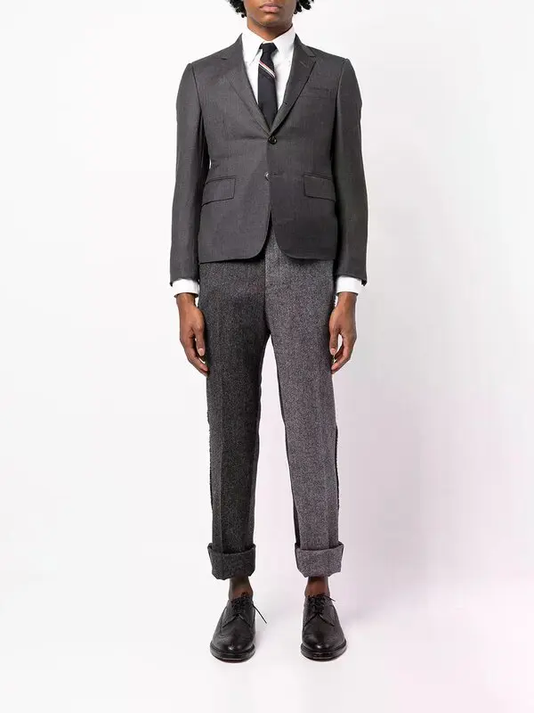 Thom Browne Super 120s Single-breasted Blazer - Grey