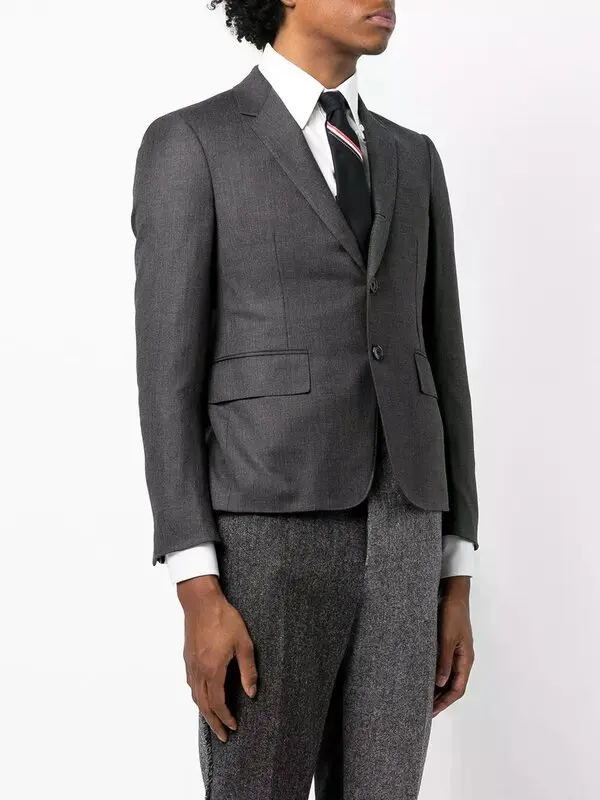 Thom Browne Super 120s Single-breasted Blazer - Grey